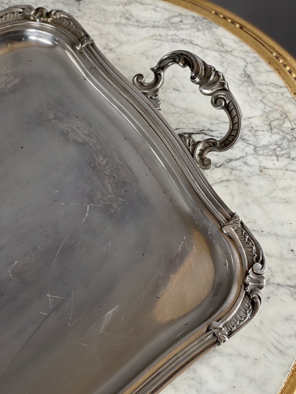Vintage Silver-plated Tray - Etsy