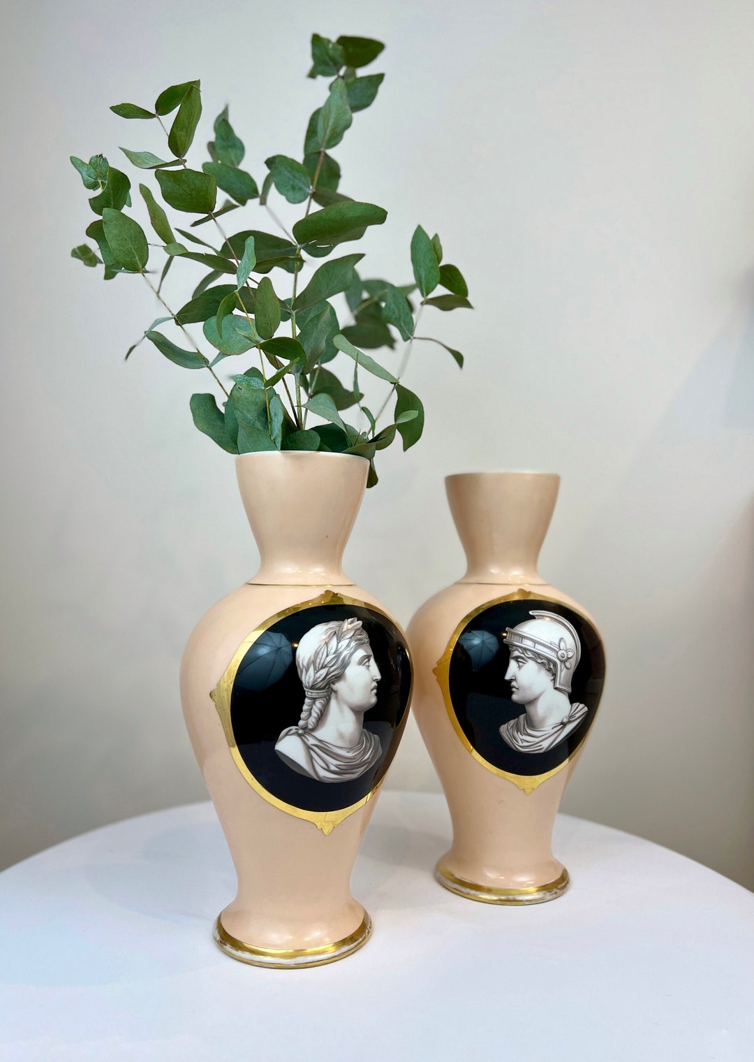 Pair of Antique Vases - Etsy