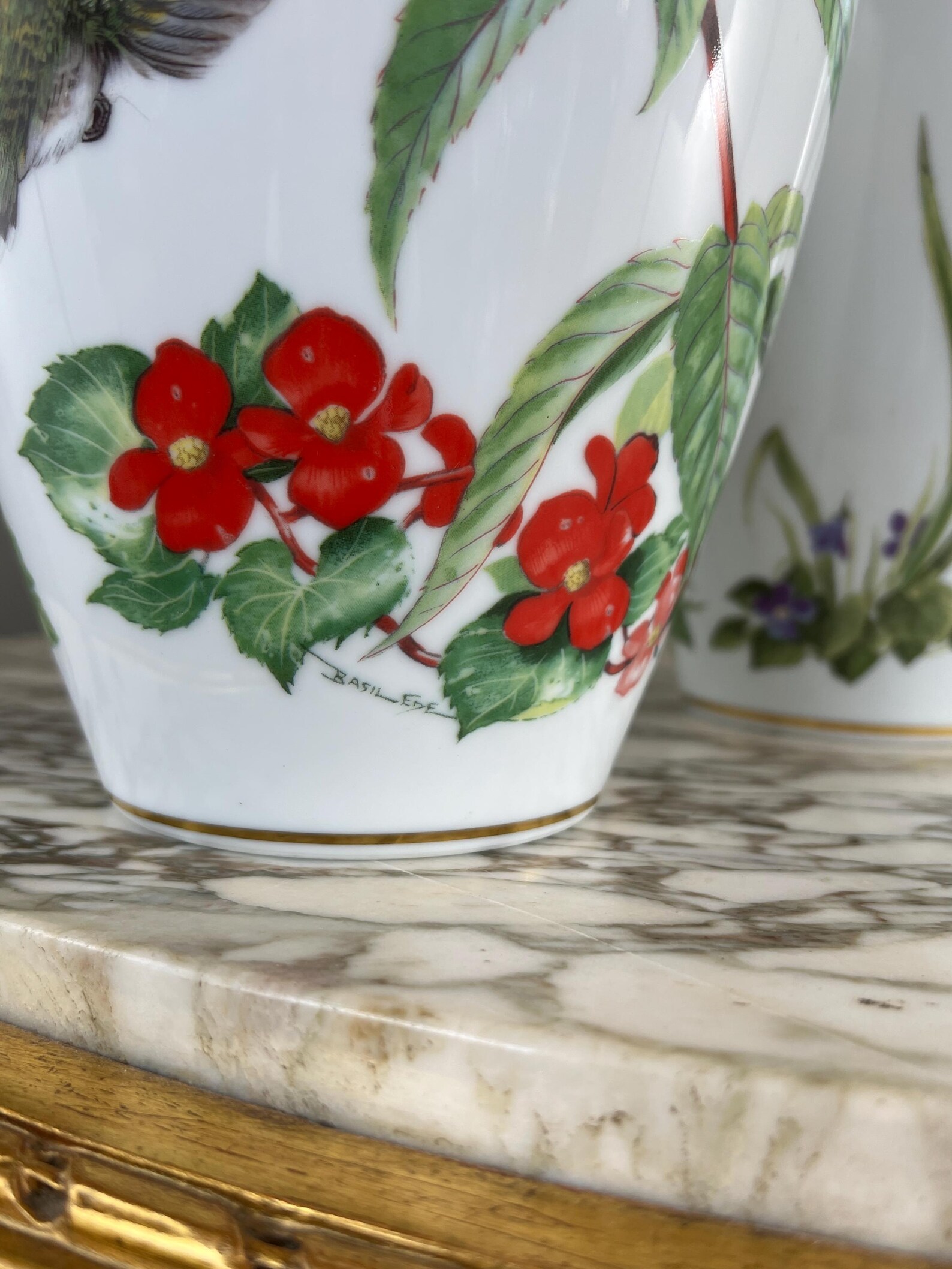 Pair of Franklin Porcelain Collection Vases - Etsy