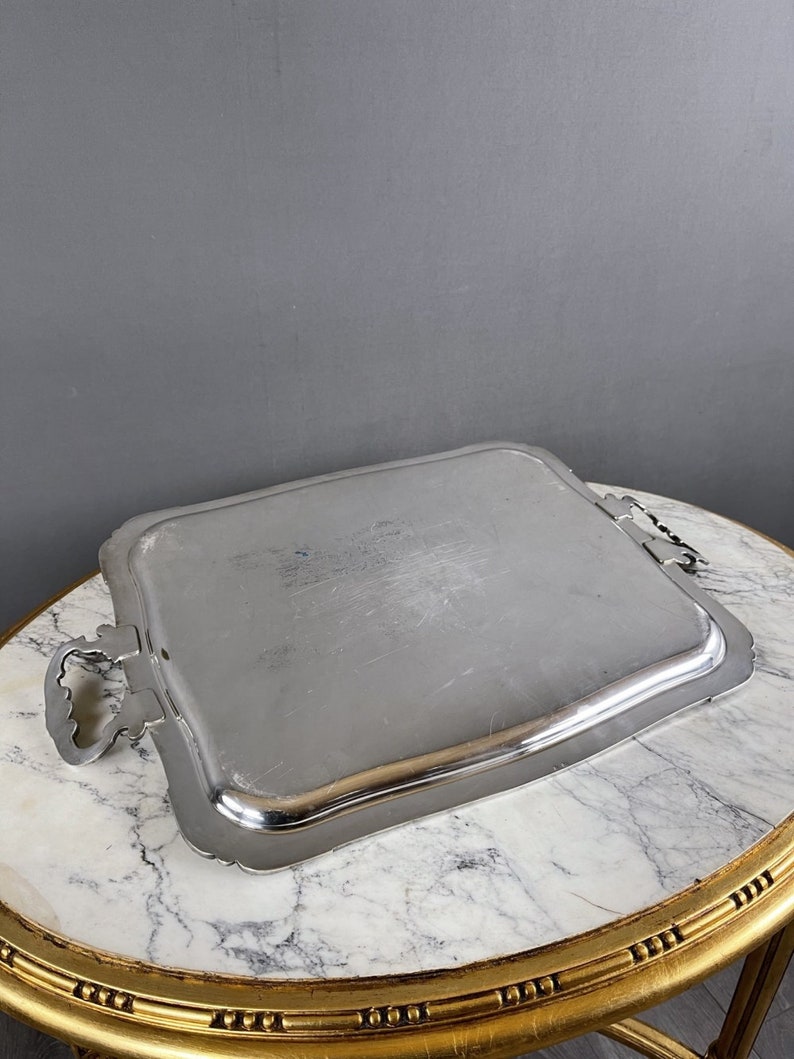 Vintage Silver-plated Tray - Etsy