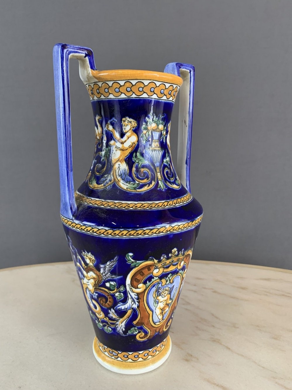 Vintage Gien Vase - Etsy