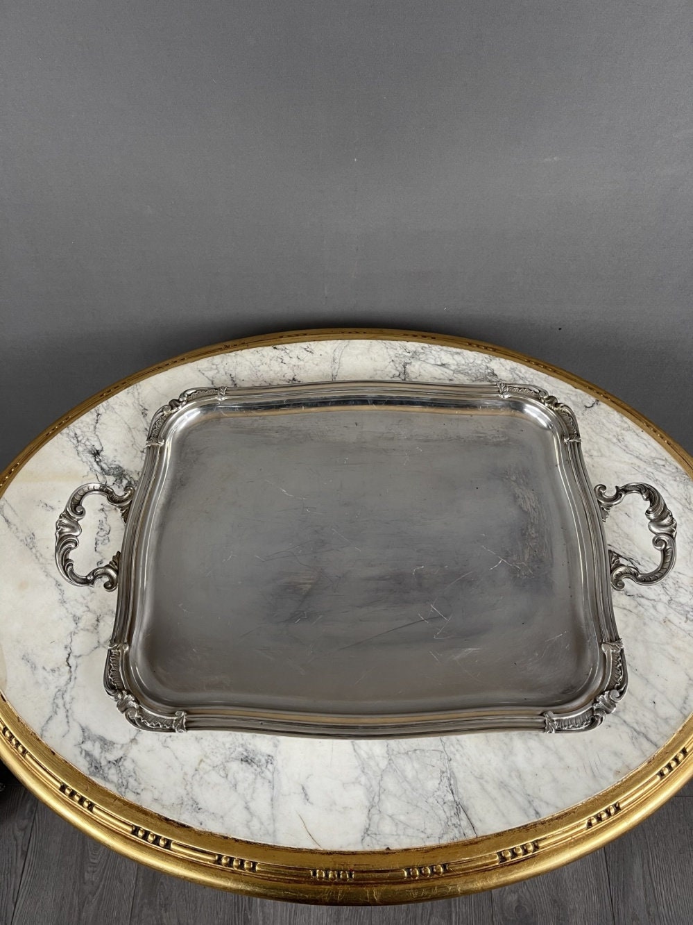 Vintage Silver-plated Tray - Etsy