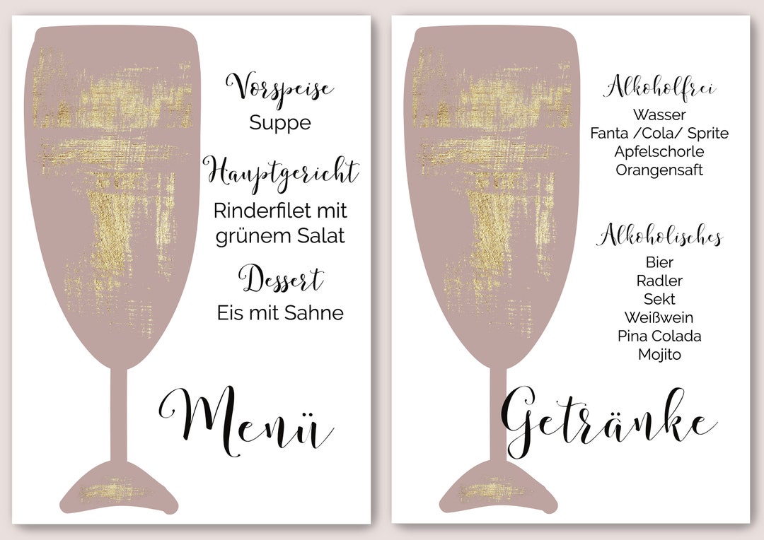 Drinks Map Menu Map Wedding Buffet Dinner Cocktails Info Birthday ...