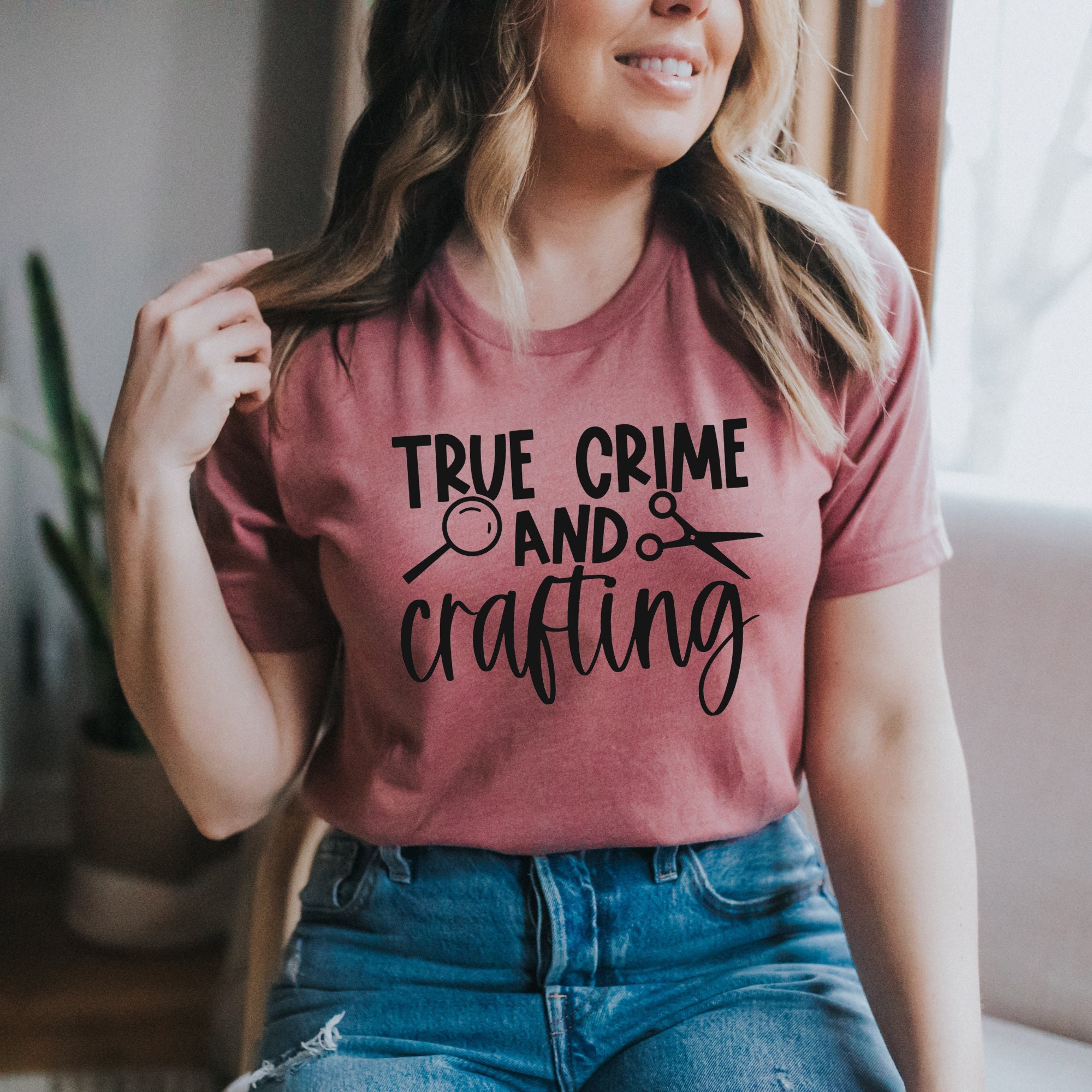 True Crime and Crafting Shirt. True Crime Tee, Crafter Shirt, Craft and ...