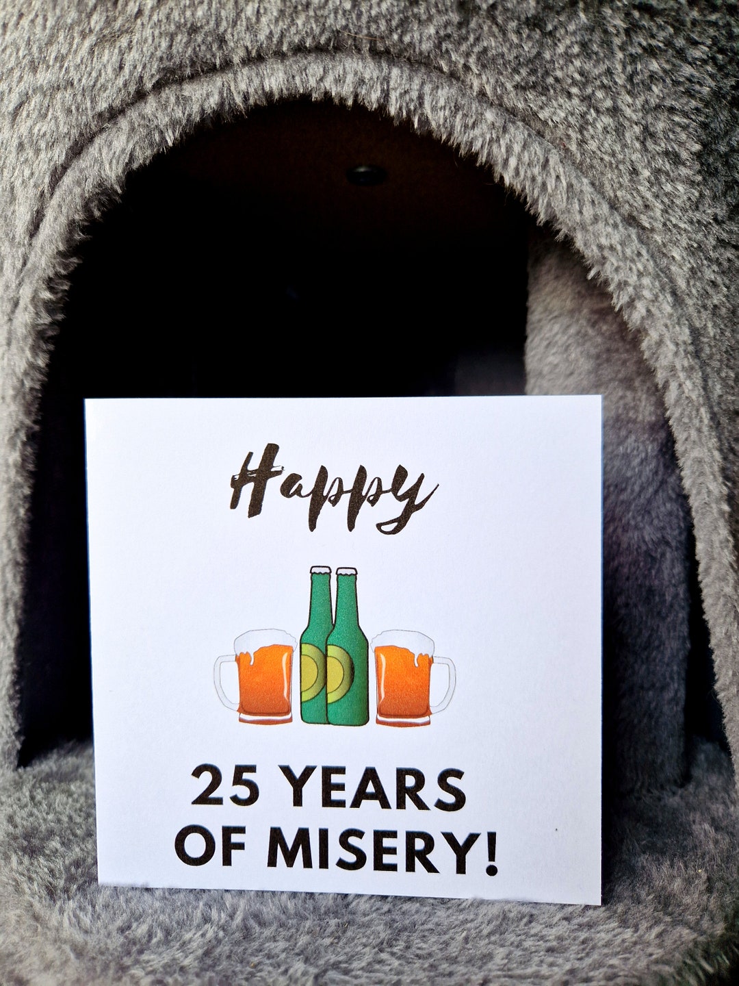 Happy 25 Years of Misery! | Funny Birthday Card | Personalised | Blank ...