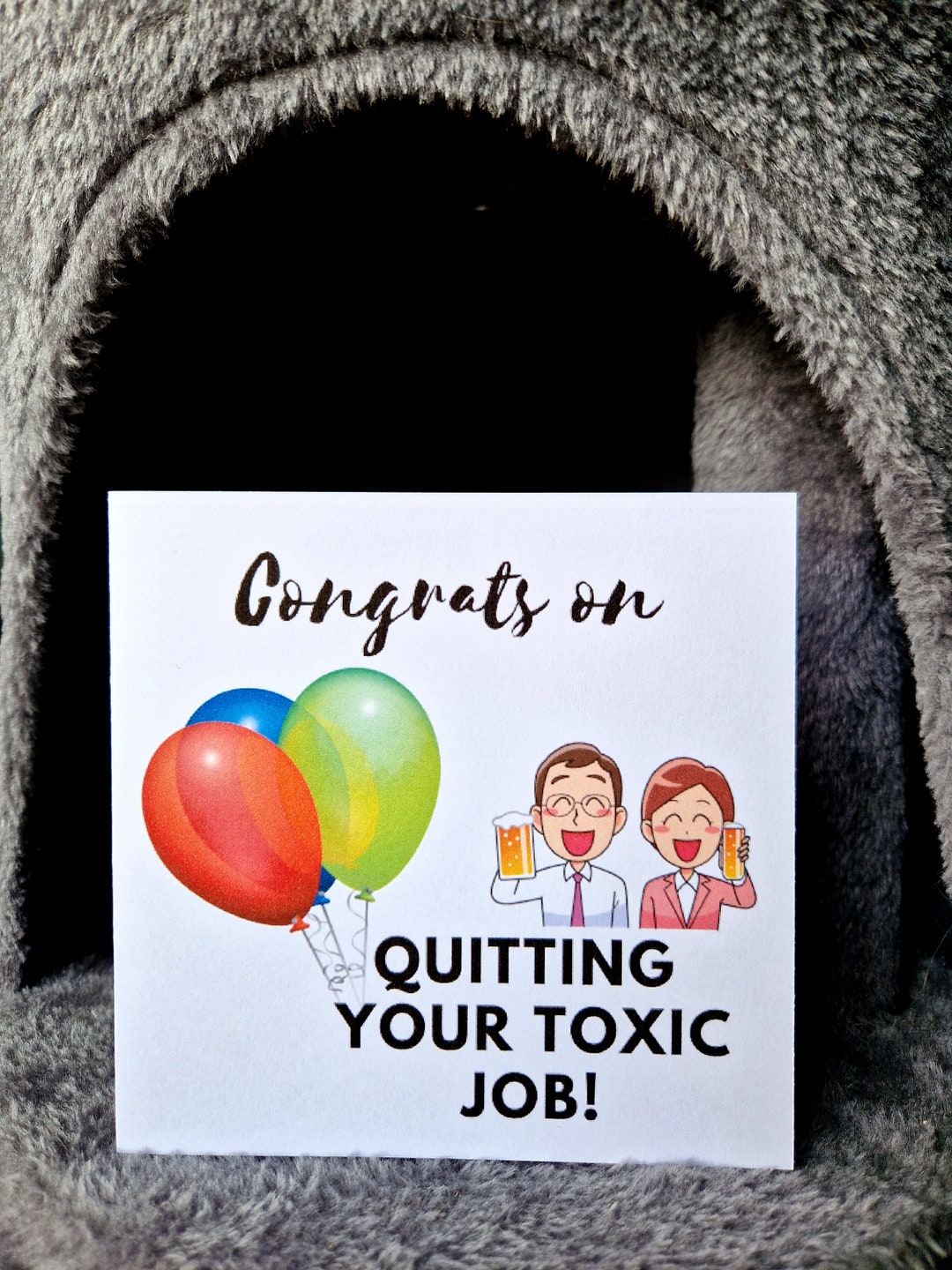 Congratulations on Quitting Your Toxic Job! | Quitting Job Card ...