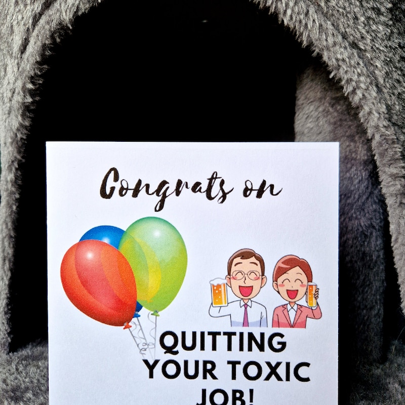 Quitting Job Card - Etsy