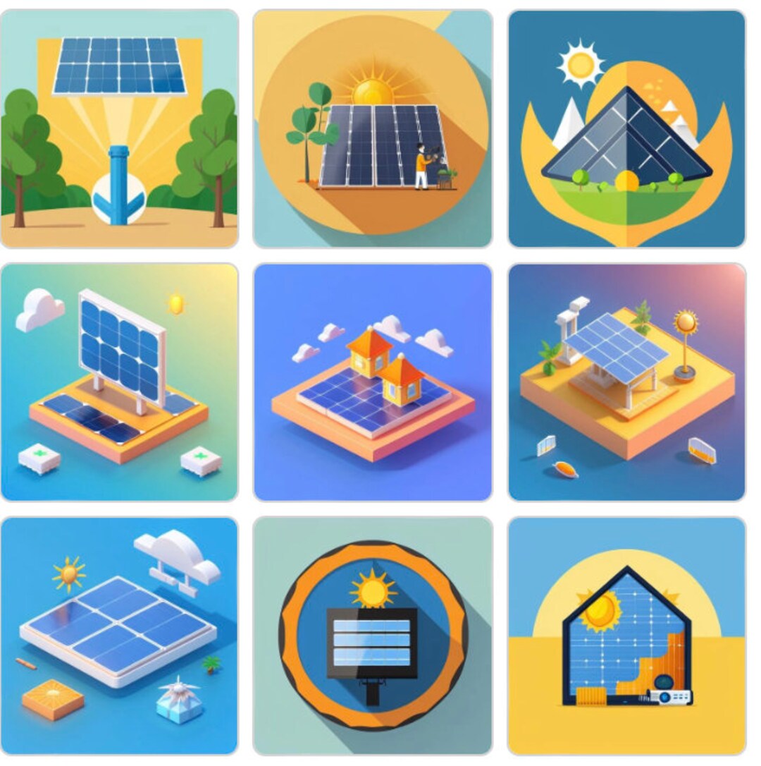 Solar PV, Energy, Buy 270 Icons of Flat and 3D Style and Get 100 Other ...