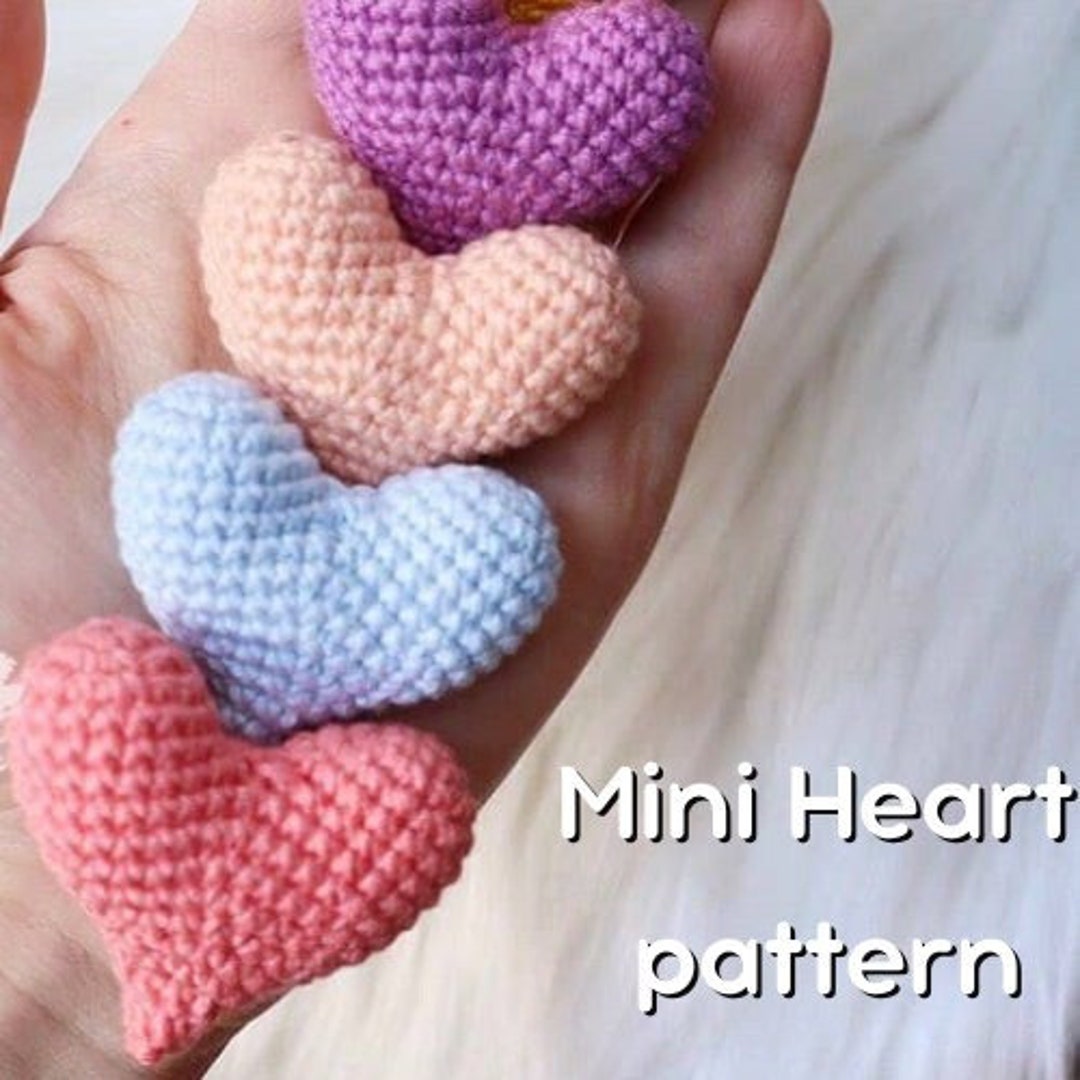 Mini Heart Crochet Pattern digital Pattern - Etsy