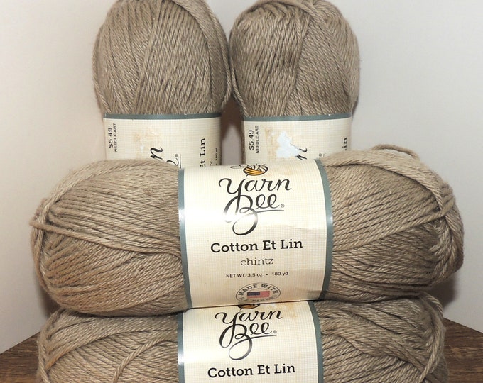 NEW Yarn Bee Cotton Et Lin Color: Chintz Net Wt 3.5 Oz/180 Yards - Etsy