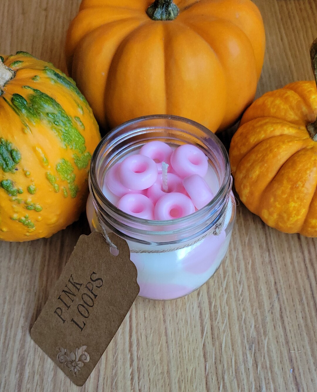 Handmade 8oz. Mason Jar Pink Cow Fruit Cereal Scented 100% American ...