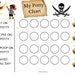 Potty Chart Pirate Potty Chart Reward Chart Potty Training Chart Reward ...