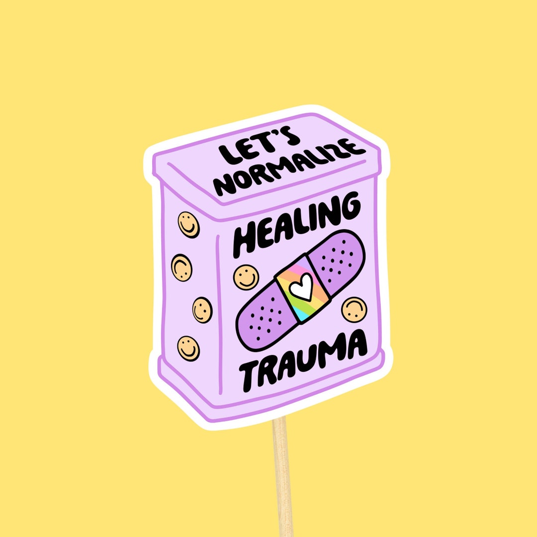 Mental Health Sticker // Waterproof Sticker for Water Bottles Smiley ...