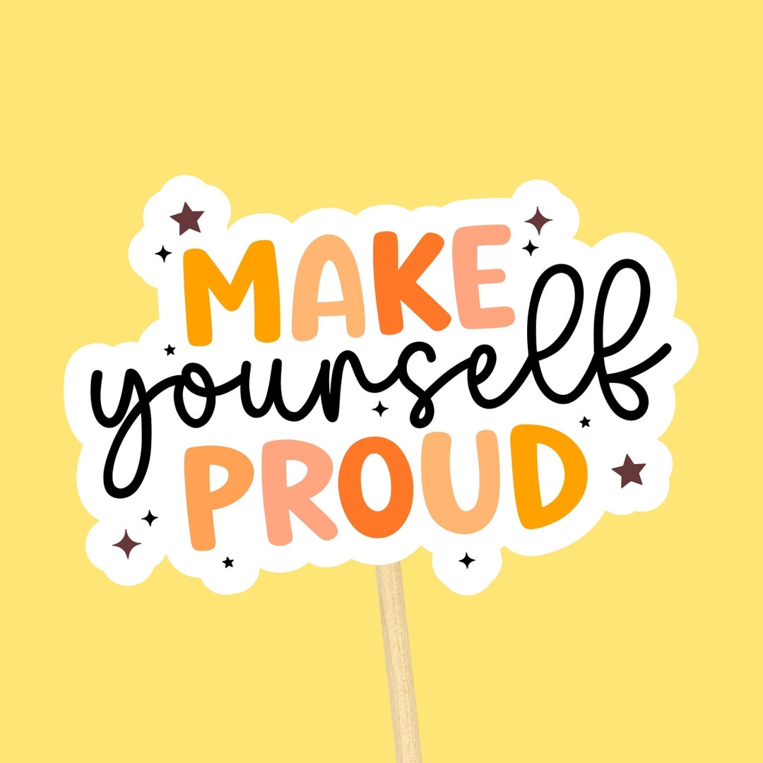 Positive Affirmation Sticker // Waterproof Sticker, Trendy Mental ...