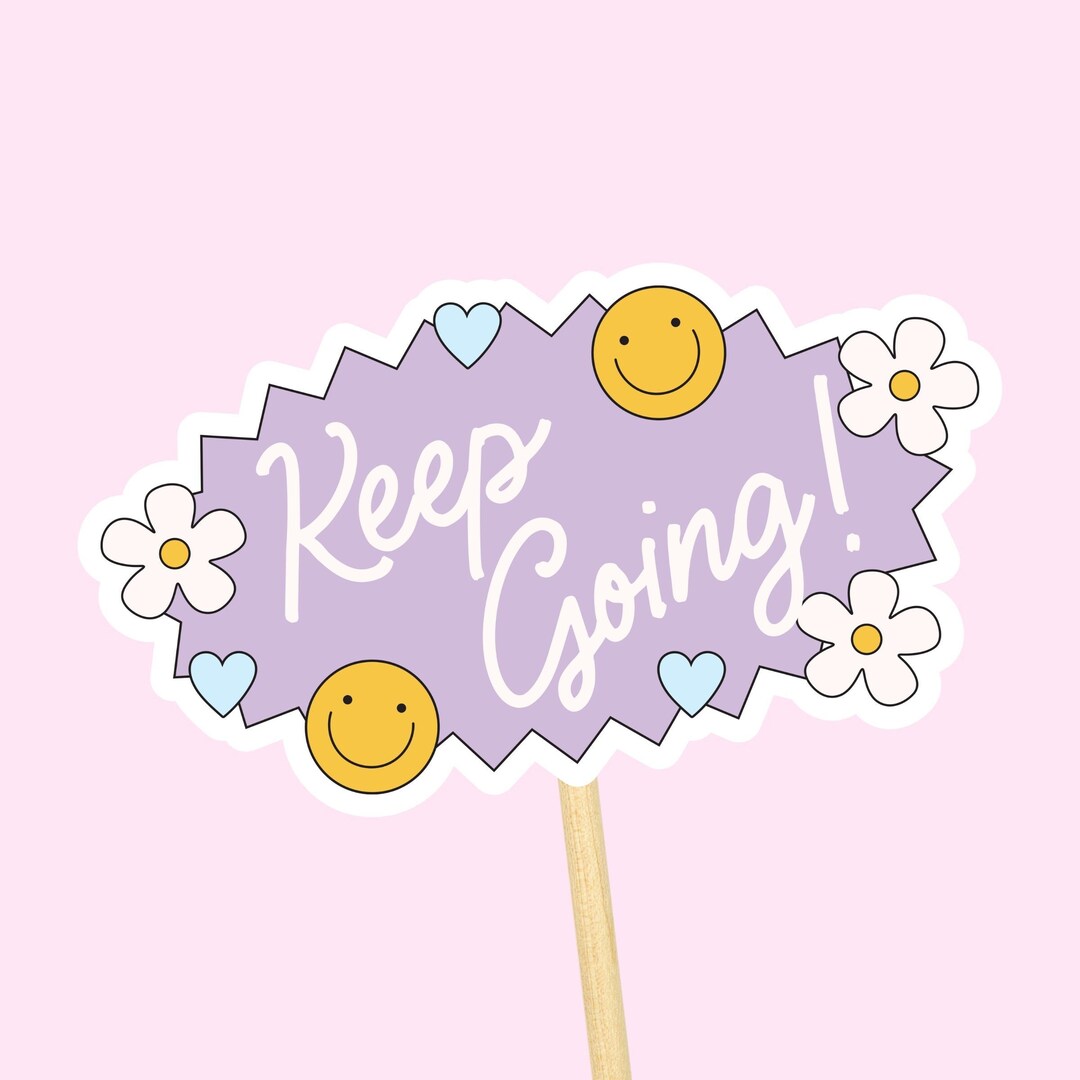 Positive Affirmation Sticker // Waterproof Sticker Trendy Colourful ...