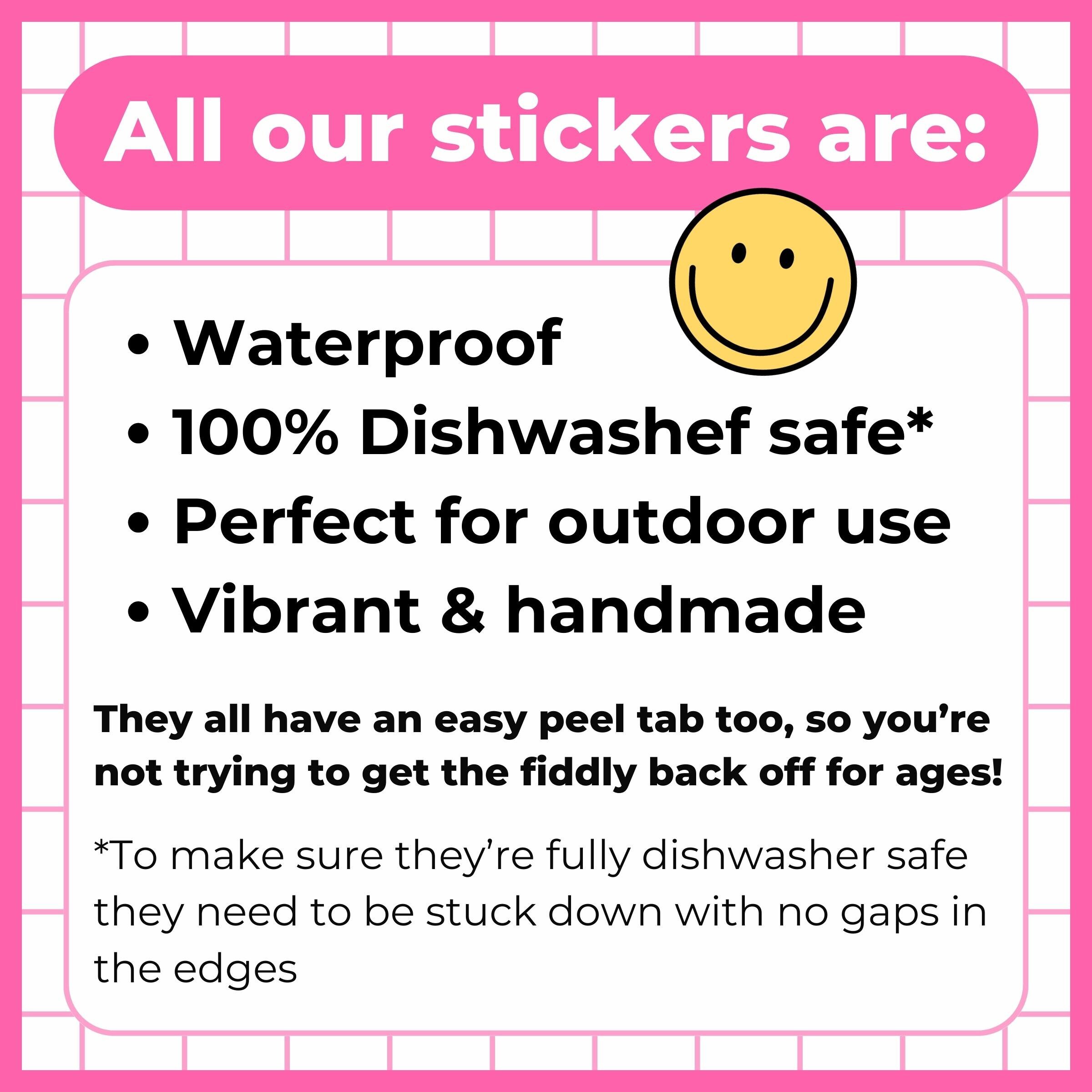 Polaroid Sticker // Dishwasher Safe Waterproof Sticker for - Etsy