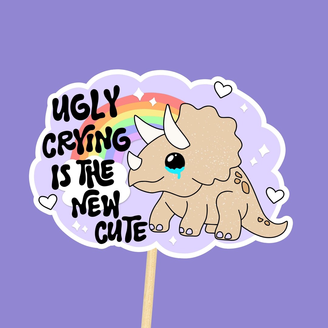 Funny Dinosaur Sticker //waterproof and Dishwasher Safe Stickers, Dino ...