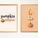 Set of 2 Pumpkin Posters Halloween Art Printable Wall Decor - Etsy