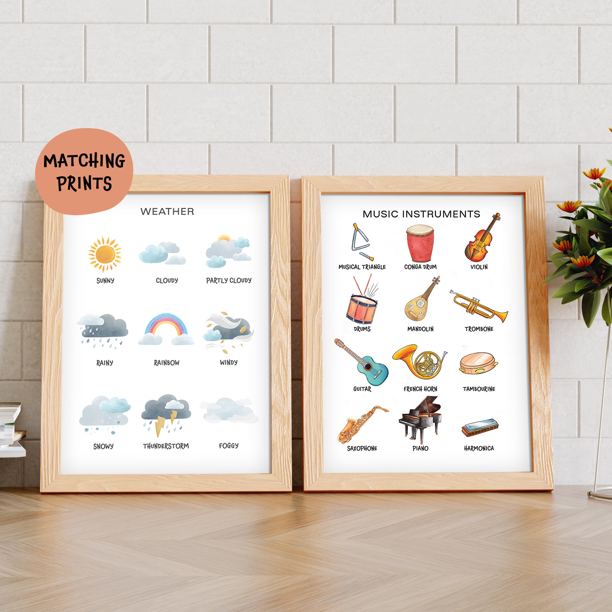 Music Instruments Printable, Educational Poster, Children Gift ...