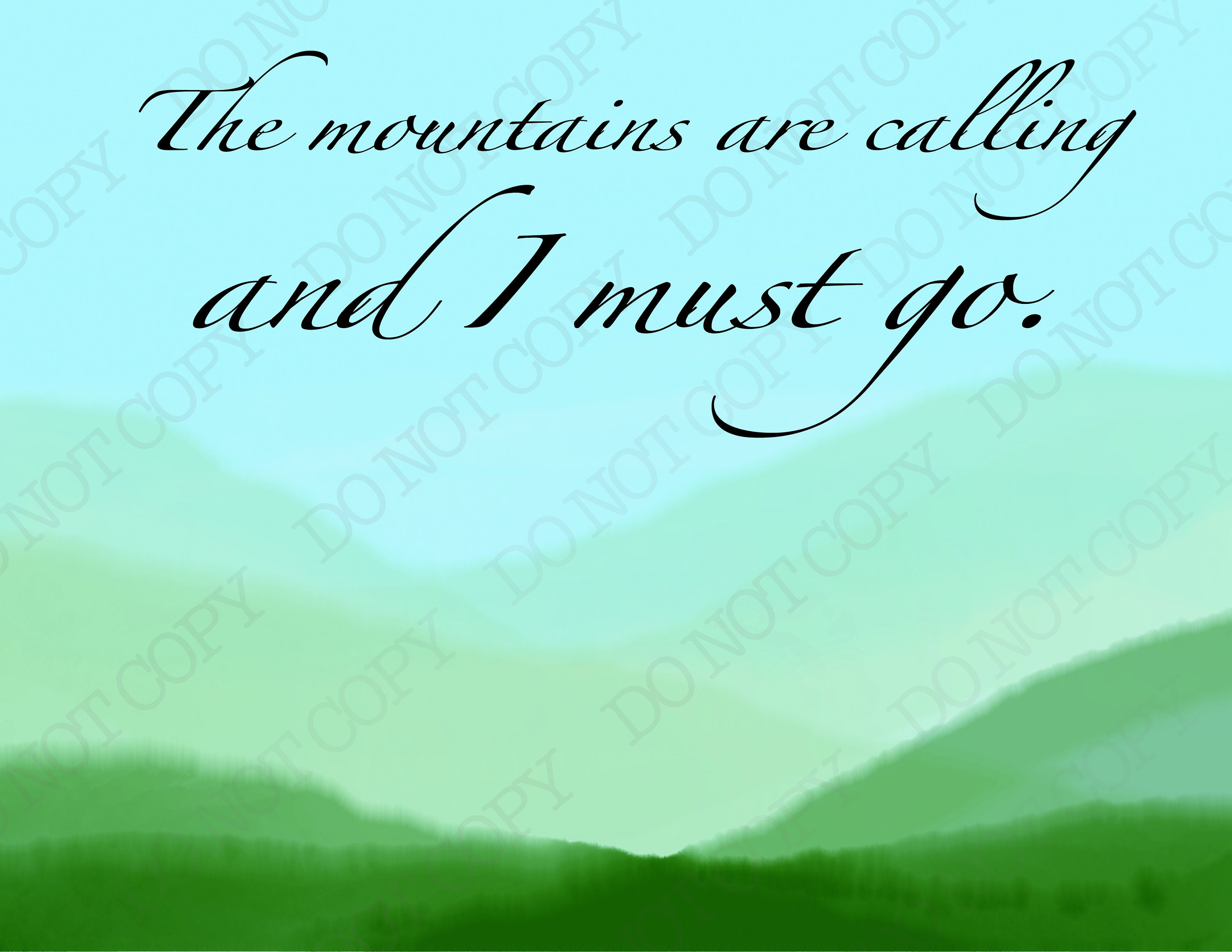 Mountains Print, Inspirational Quote, Thoughtful Gift, Decoration for ...