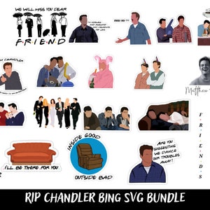 Chandler Bing SVG Bundle, RIP Friends Chandler Bing, Chandler Bing ...