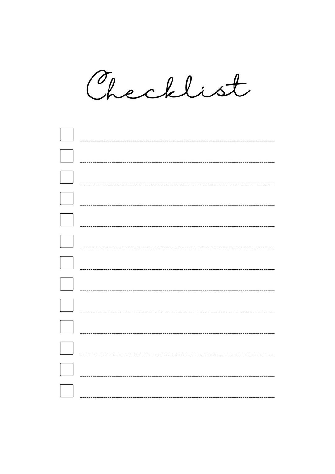 Minimal Check List Printable Simple Tasks List Template - Etsy Singapore