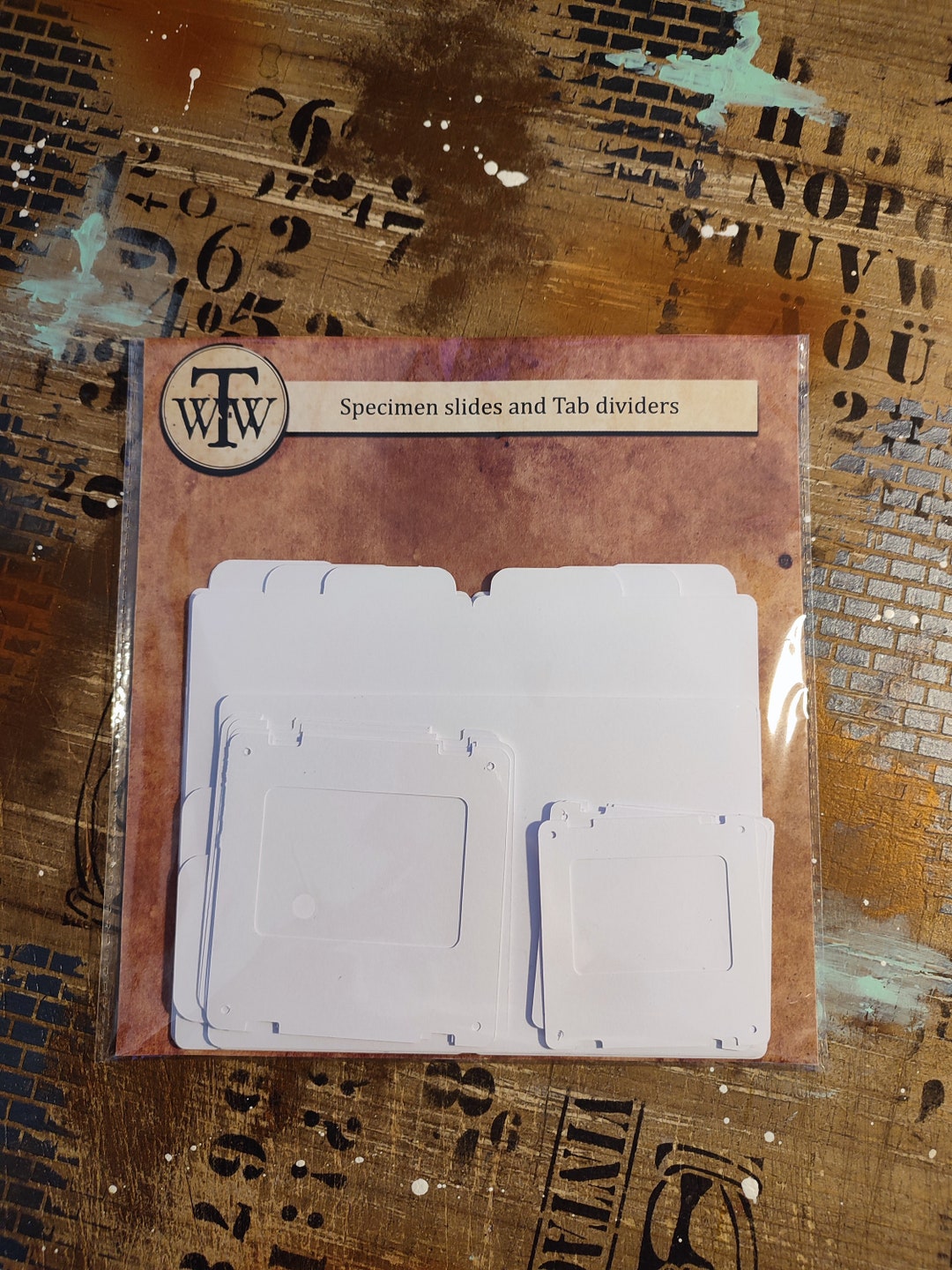 Specimen Slides and Tab Dividers Paper Die Cuts, Premade Die Cuts, the ...