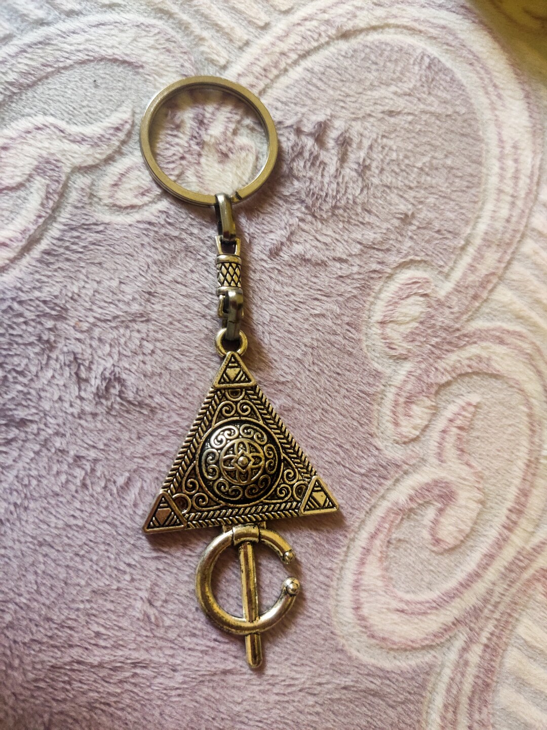 2 Handcrafted Berber Amazigh Keychain, Moroccan Metal Keychain, Porte ...