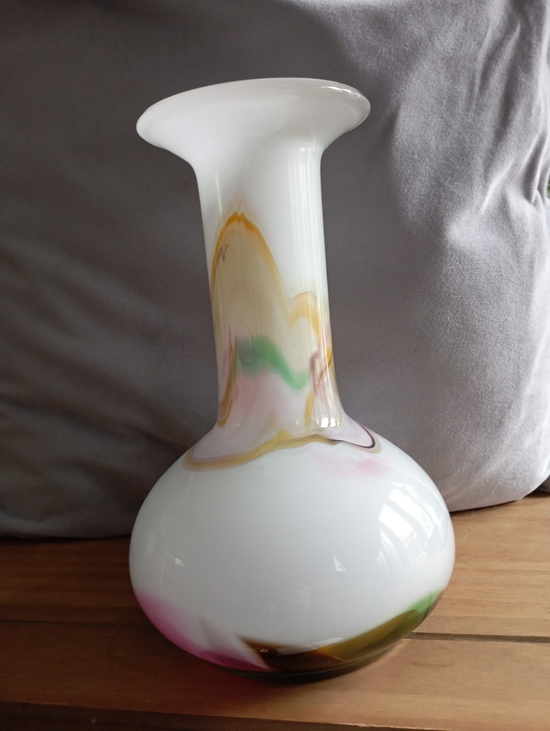 Beautiful Vintage Glass Vase Munro Style - Etsy