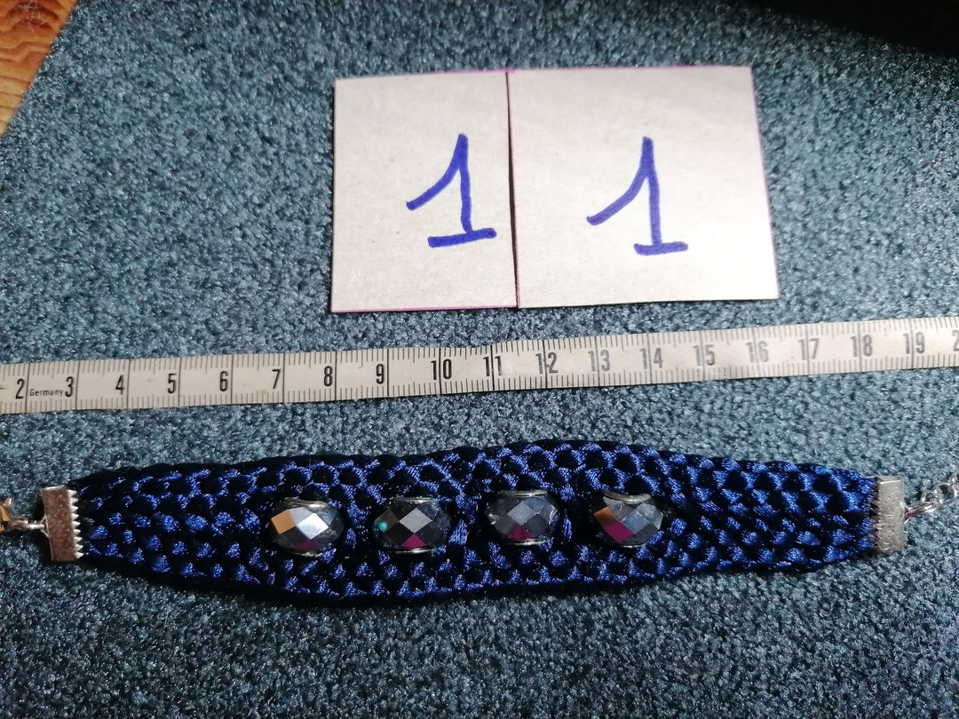 Flat Kumihimo Rat Tail Bracelet With Murano Bead 16 Cm Mini - Etsy