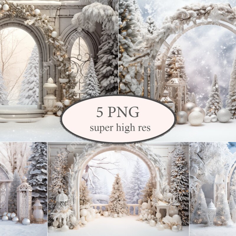 Winter Digital Backdrop - Etsy