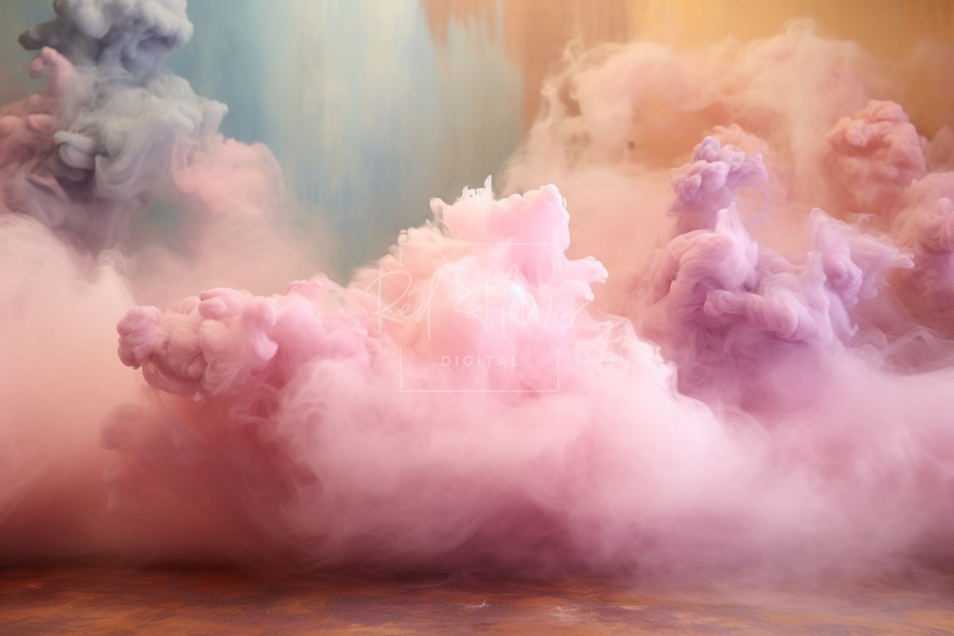 Pastel Smoke Digital Backdrop Bundle Maternity Wedding - Etsy