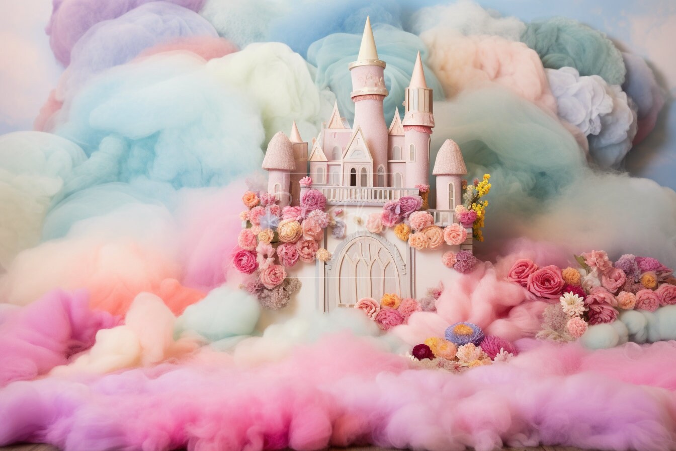 Fantasy Castle Digital Background Bundle Princess Castle - Etsy