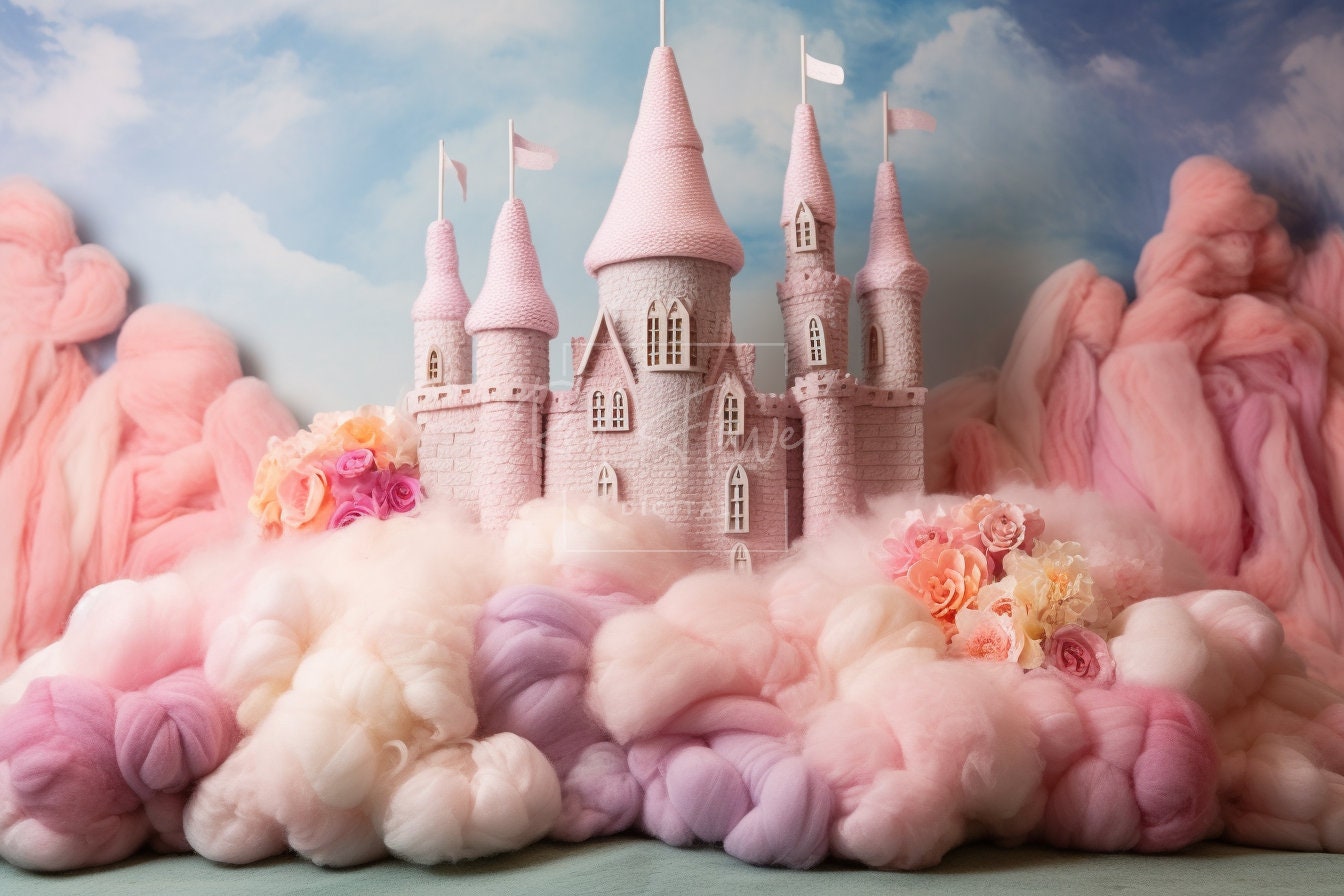 Fantasy Castle Digital Background Bundle Princess Castle - Etsy