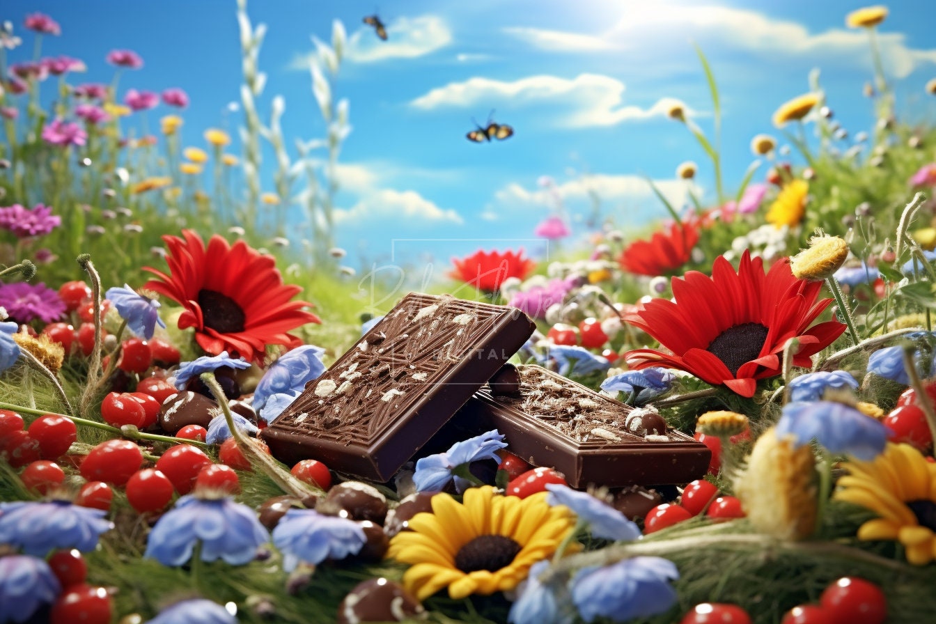 Candy Digital Backdrop Bundle, Chocolate Backdrop, Kids Digital ...