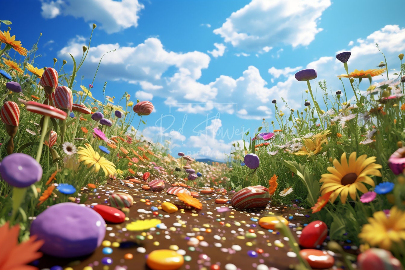 Candy Digital Backdrop Bundle, Chocolate Backdrop, Kids Digital ...