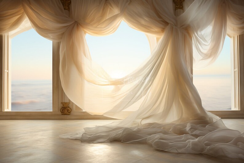 Flowing Fabric Digital Backdrop Bundle, Flying Silk Background ...