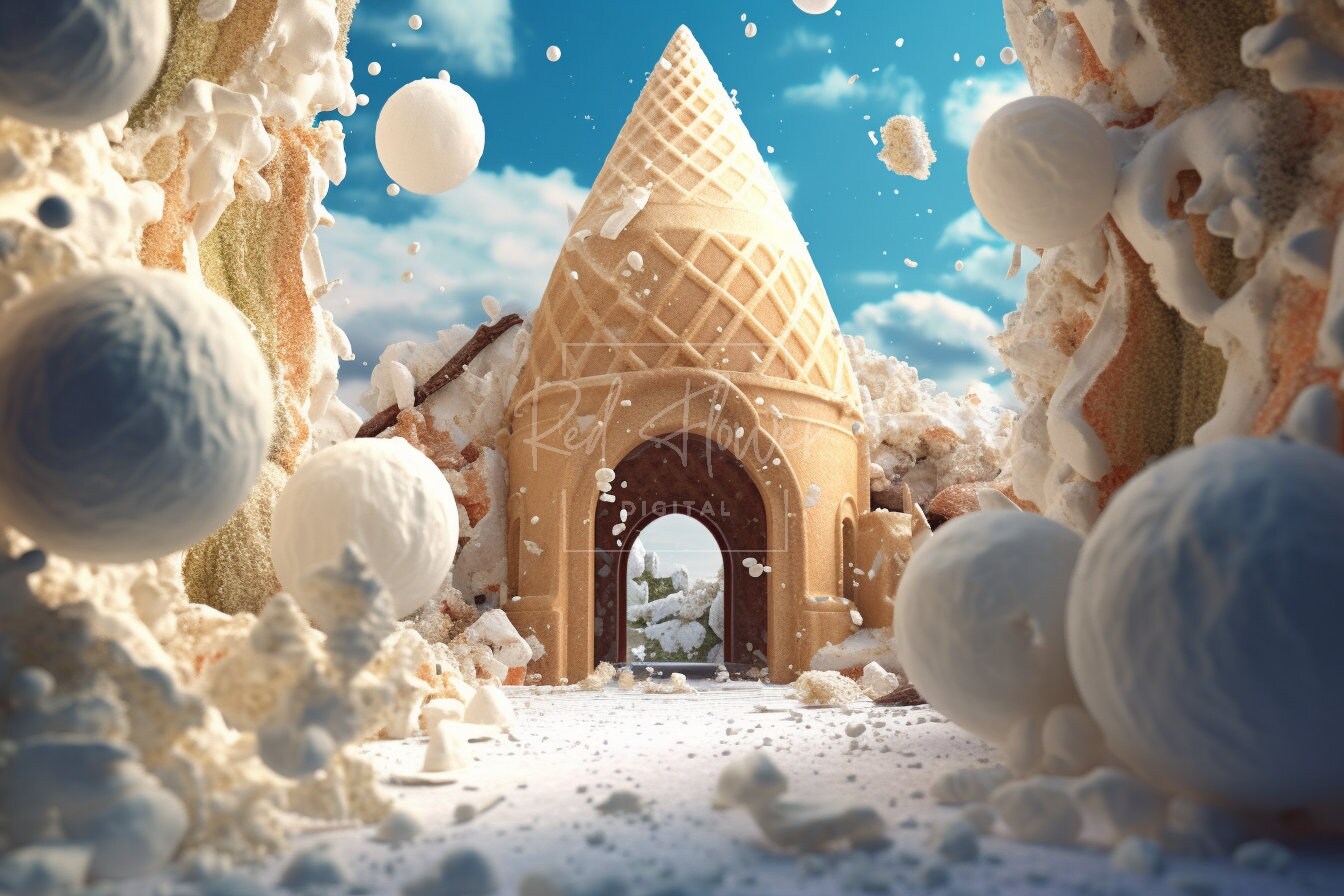 Ice Cream Digital Backdrop Bundle Candy Backdrops Kids - Etsy