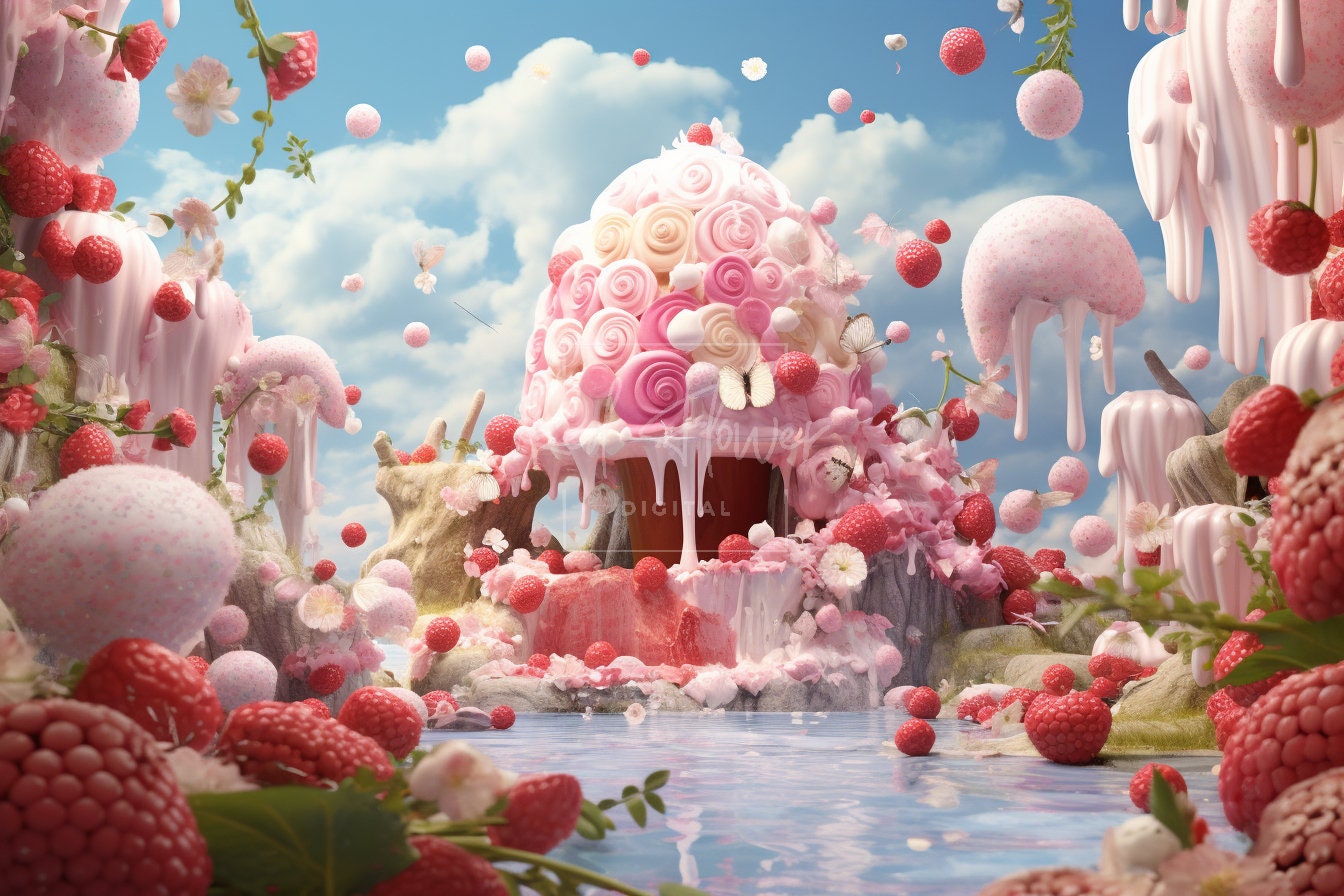 Ice Cream Digital Backdrop Bundle, Candy Backdrops, Kids Digital ...