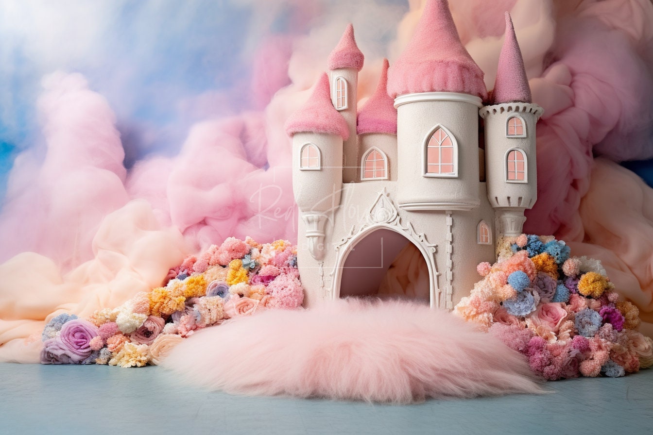 Princess Castle Digital Backdrop Bundle, Newborn Backdrops, Felted ...