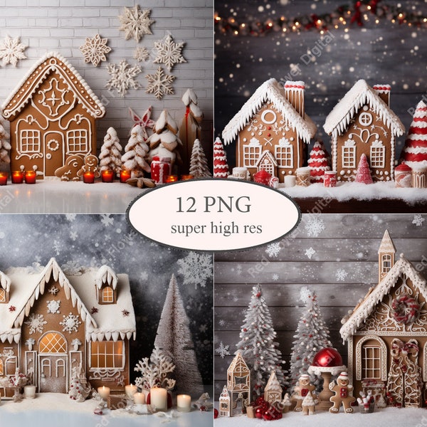 Gingerbread Backdrop Etsy