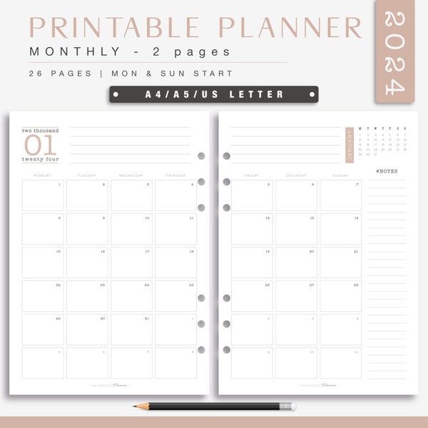 Printable Planner - Etsy