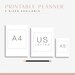Printable Dividers 2024 for Planners Minimalist Monthly Dashboard ...