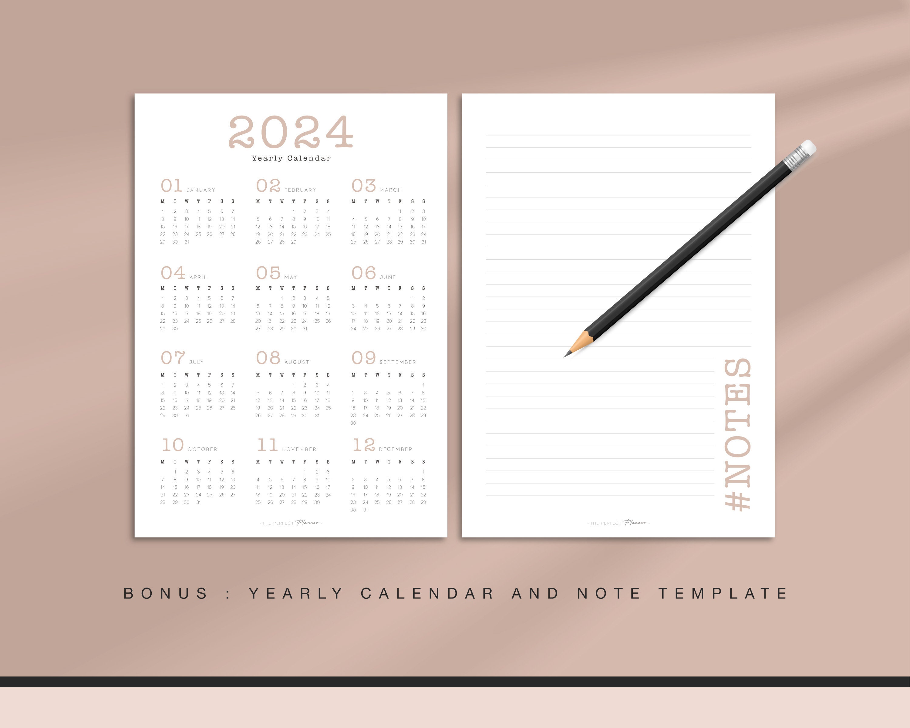 Printable Dividers 2024 for Planners Minimalist Monthly Dashboard ...