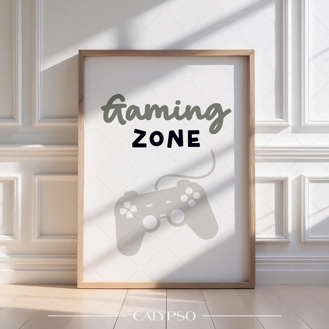 Affiche Gaming Zone Pour Chambre D’enfant, Déco Murale Console - Etsy