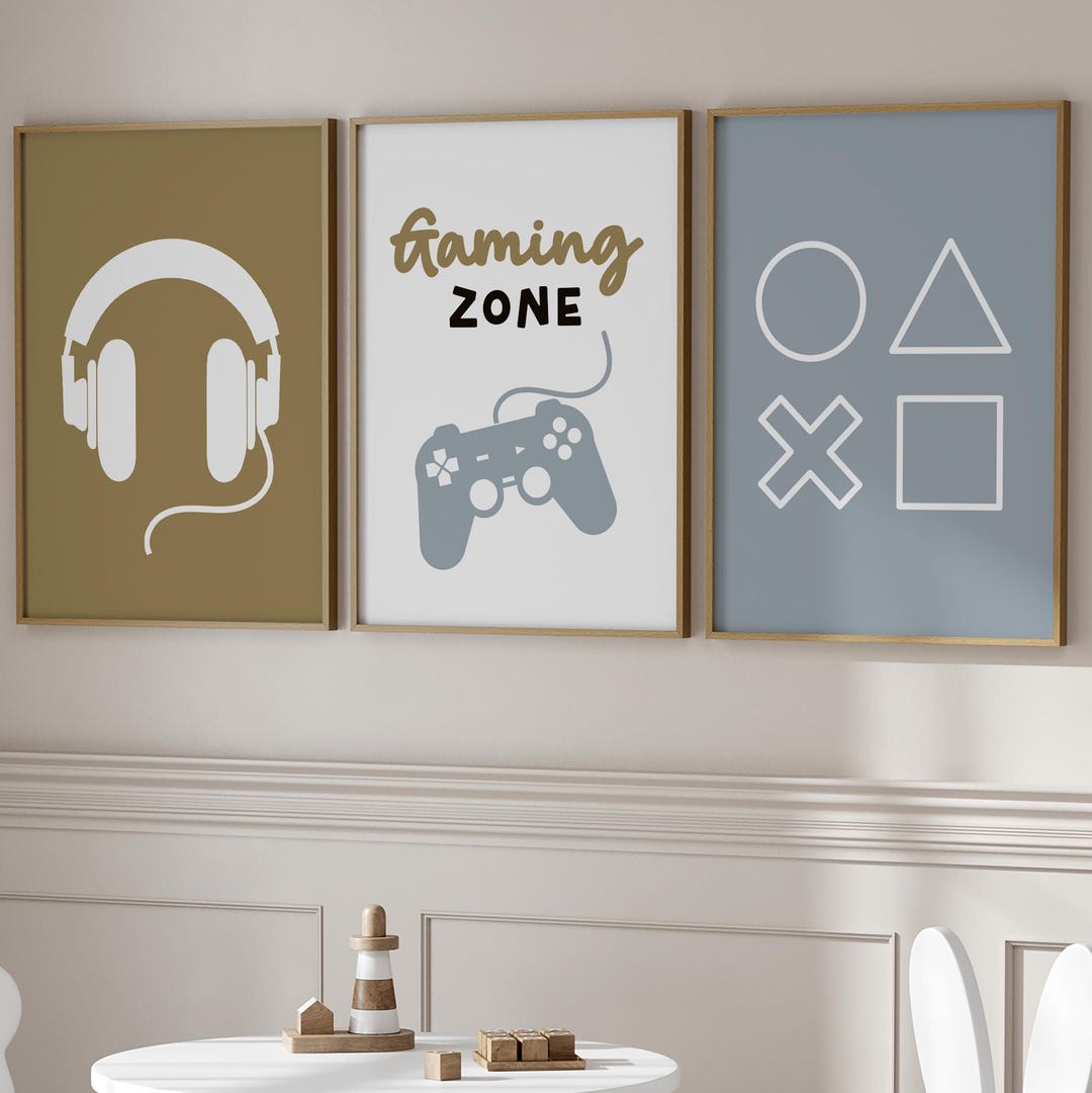 Gamer Posters for Children, Original Decoration for Boys' Rooms - Etsy
