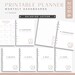 Printable Dividers 2024 for Planners Minimalist Monthly Dashboard ...