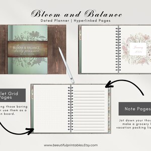 2023-2024 Dated Daily Digital Planner With Hyperlinks and - Etsy