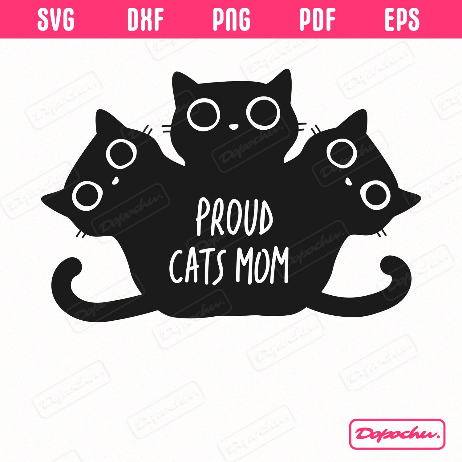 Proud Cats Mom Svg Cute Cat Clipart Cool Cat Mom Gift Cat - Etsy