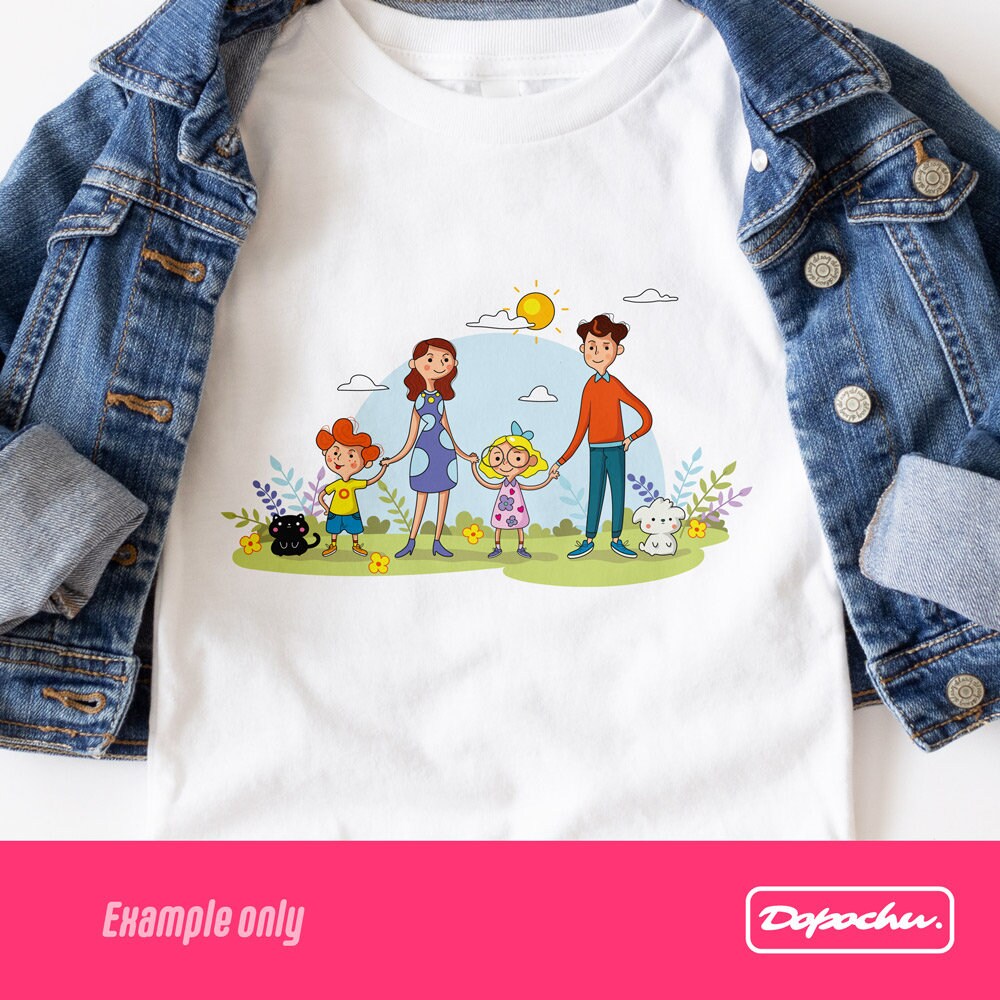 Happy Family Clipart, Cartoon Family Clipart, Doodle Parents With ...